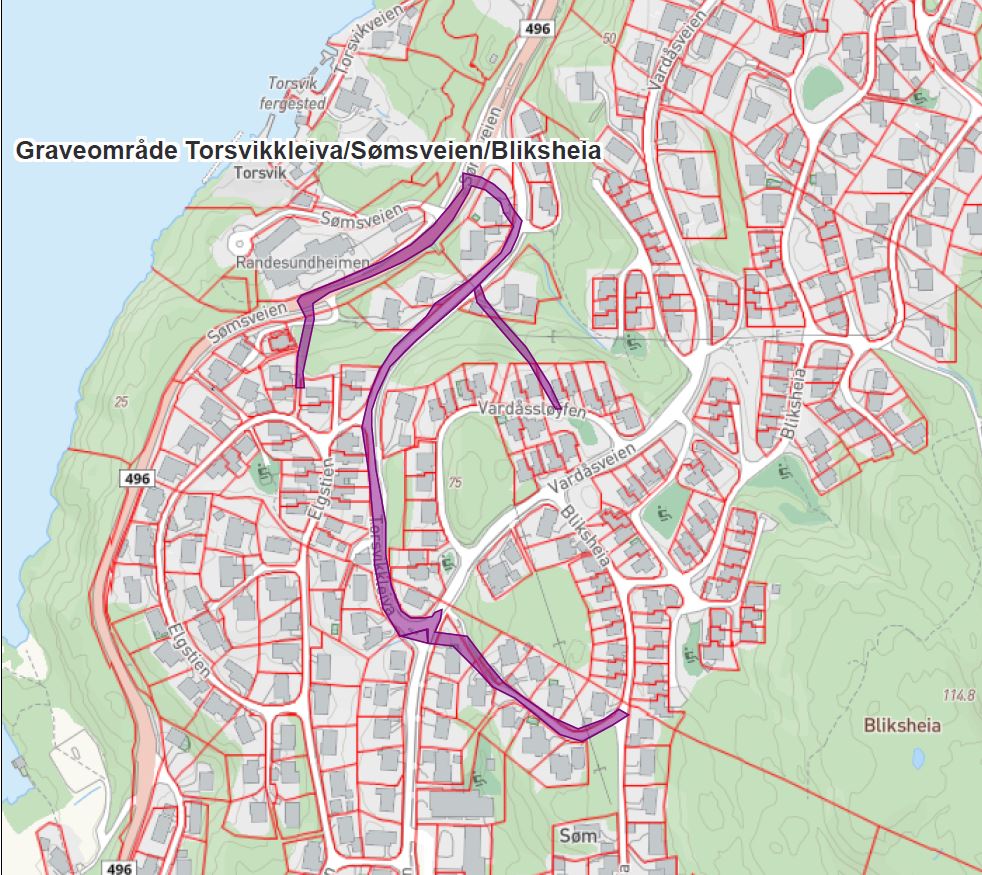 Kristiansand kommune - Torsvikkleiva og Sømsveien - Ferdig