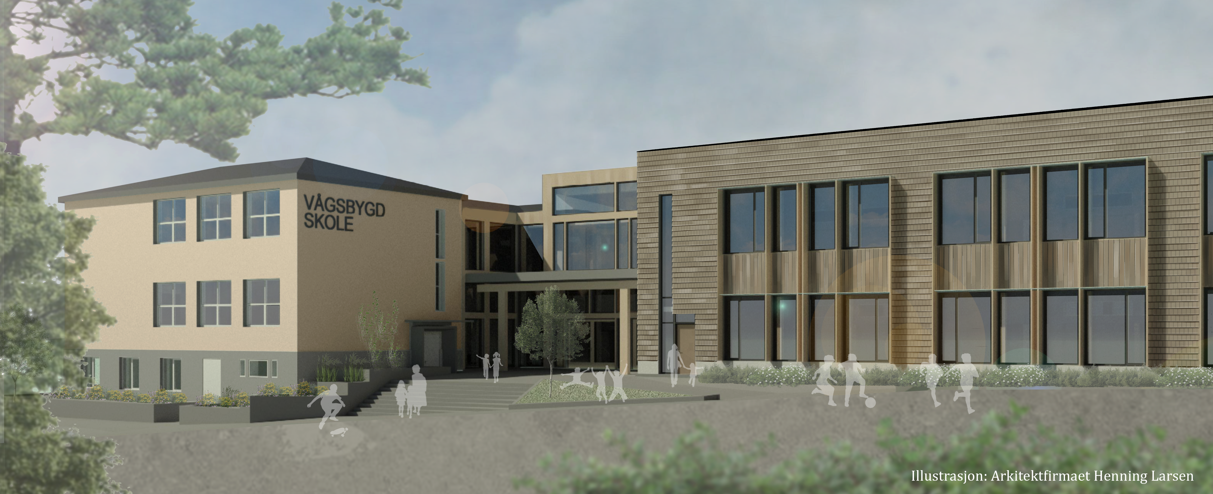 Kristiansand kommune - Vågsbygd skole med bydelspark-utvidelse